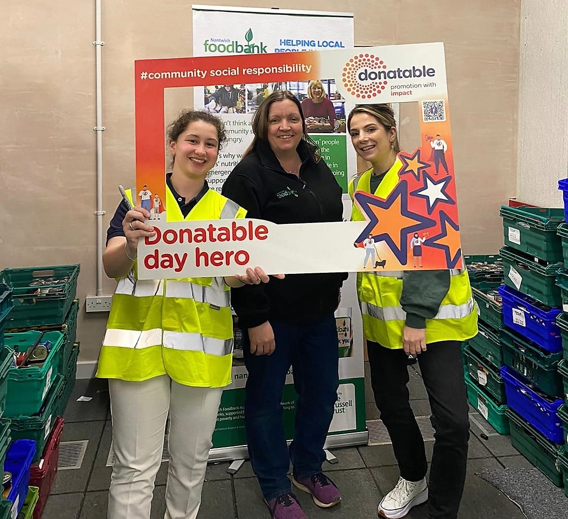 Donatable ‘serves Up’ Business Volunteers For Local Nantwich Foodbank | Business Cheshire